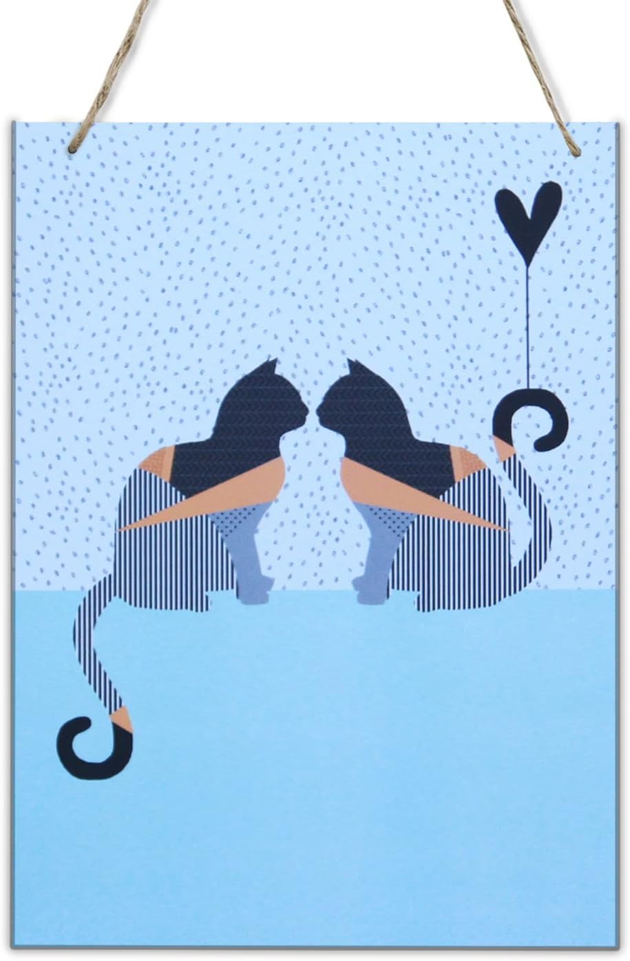 Wooden Sign 8x12 Inch Cats In Love Wooden Sign Bathroom Quotes Signs ...