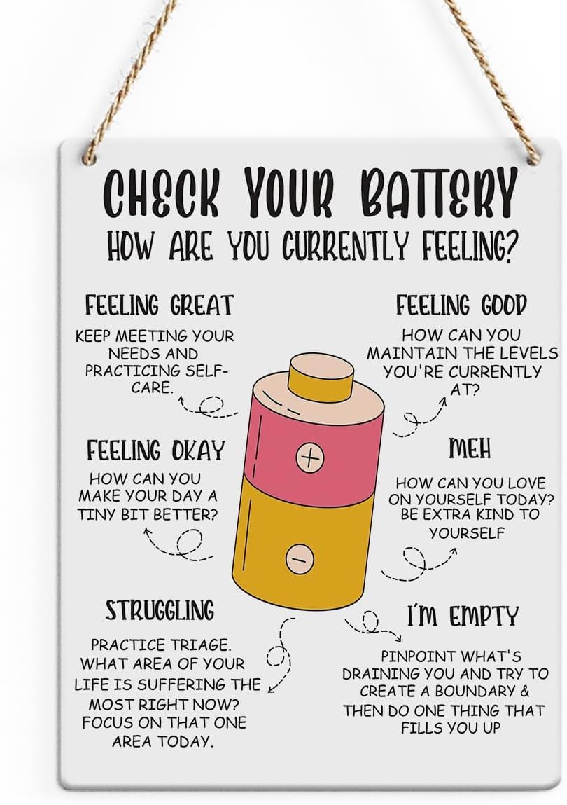 Wooden Sign 8x12 Inch Rustic Psychology Quote Wood Decor Sign Feeling ...