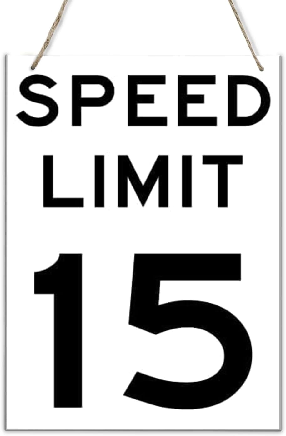 Wooden Sign 8x12 Inch Vintage Wood Sign Speed Limit 15 Wood Sign Wooden ...