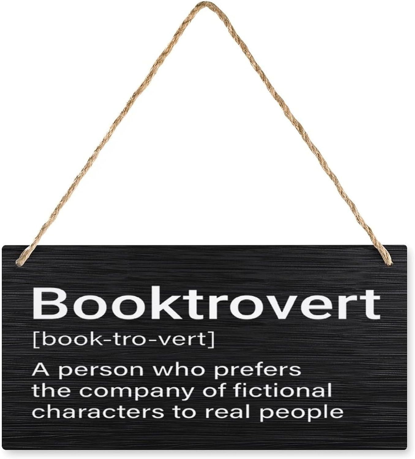 Wooden Sign Booktrovert Booktrovert Definition Definition Sign Wooden ...