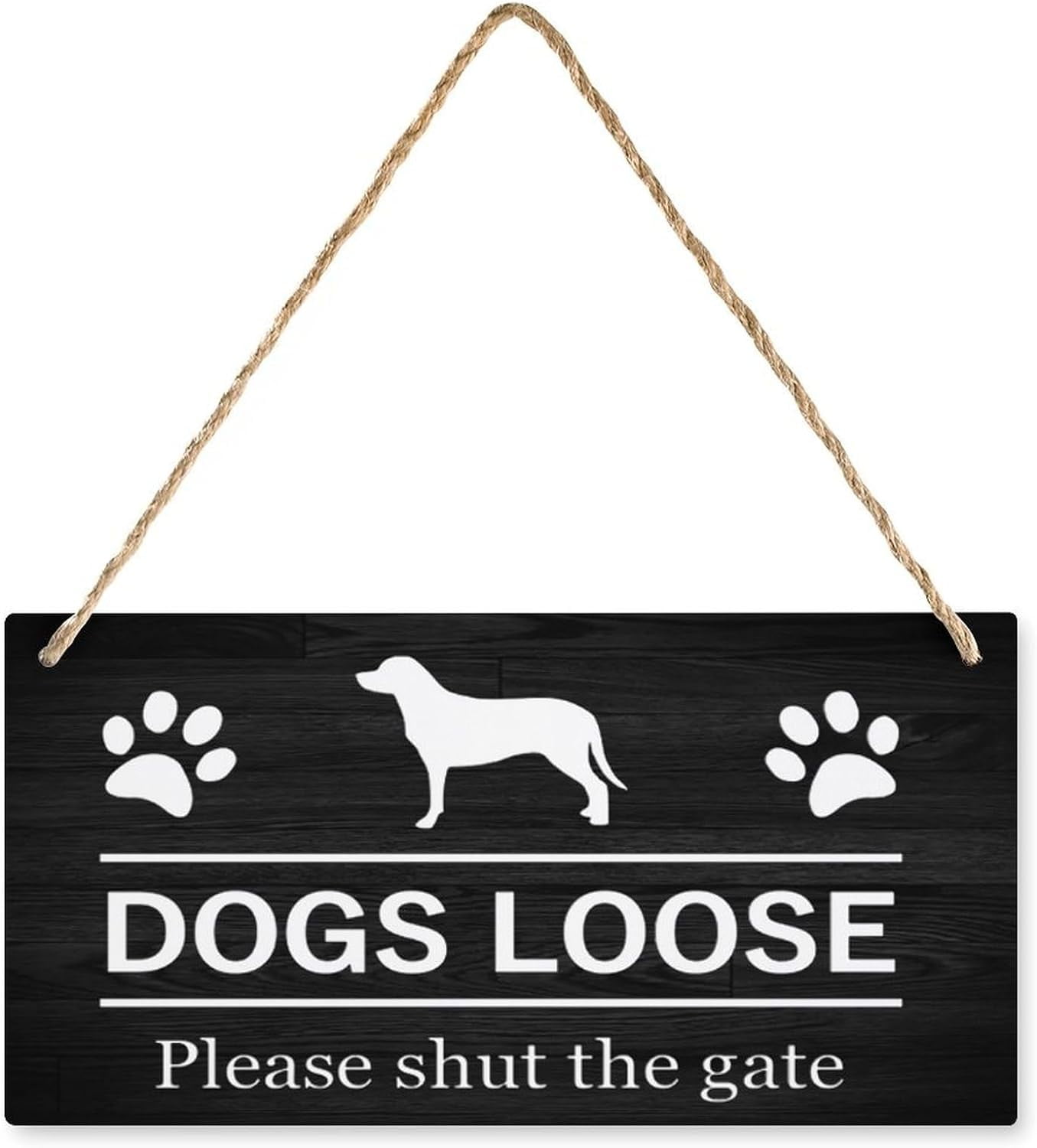 Wooden Sign Dog Loose Dogs Loose Please Shut The Gate Sign Notice Sign ...