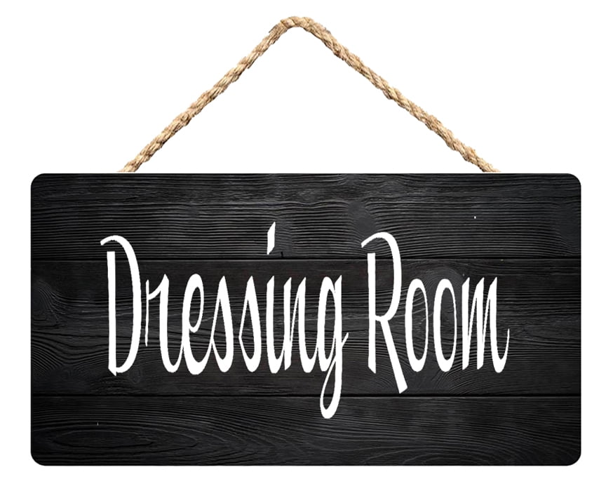 Wooden Sign Dressing Room Wooden Wall Hanging Sign 6X12 Inch - Walmart.com