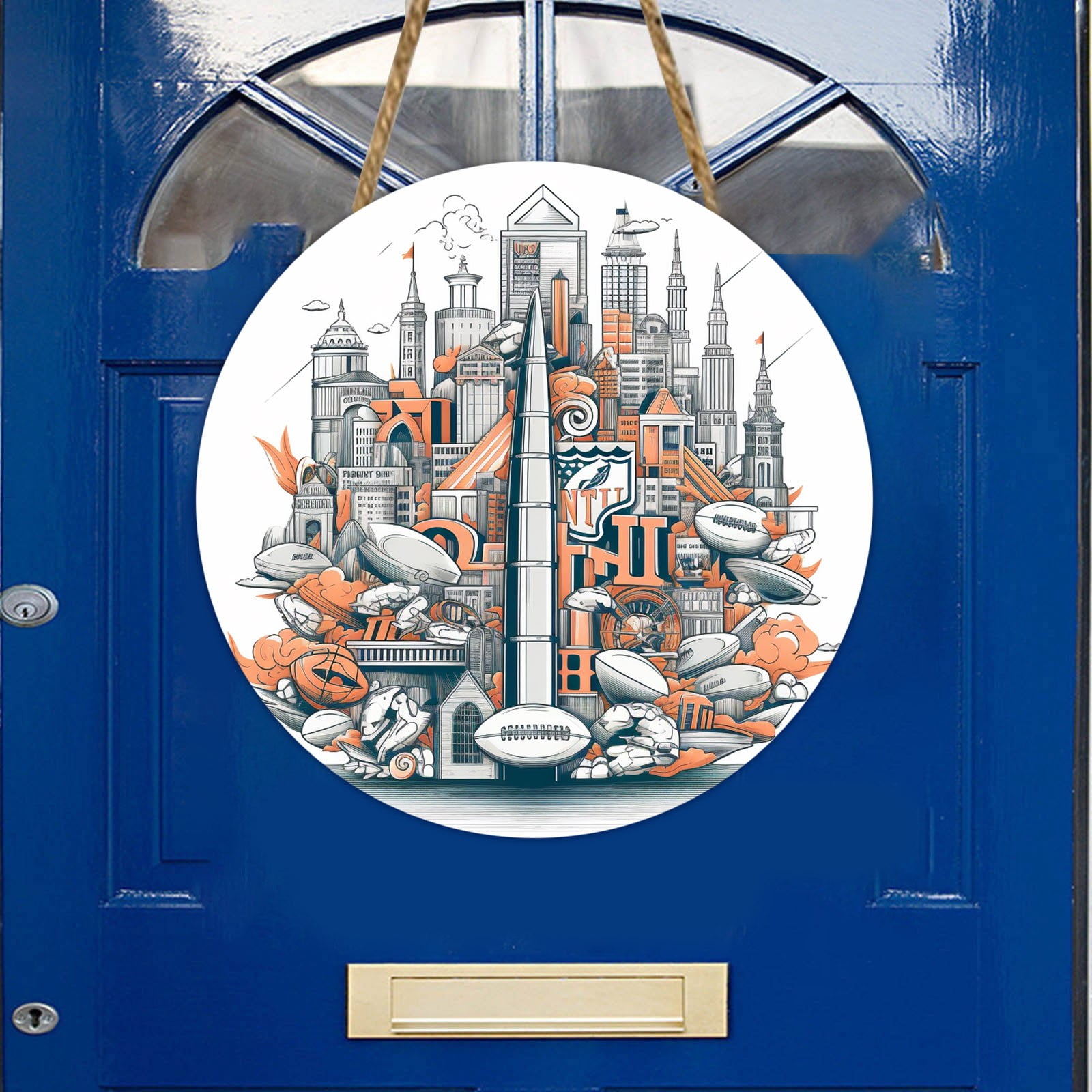 Wooden Sign Elegant And Timeless For Any Football Welcome Decorations ...