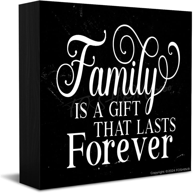 Wooden Sign Family Is A Gift That Lasts Forever Sign Wooden Box Sign ...