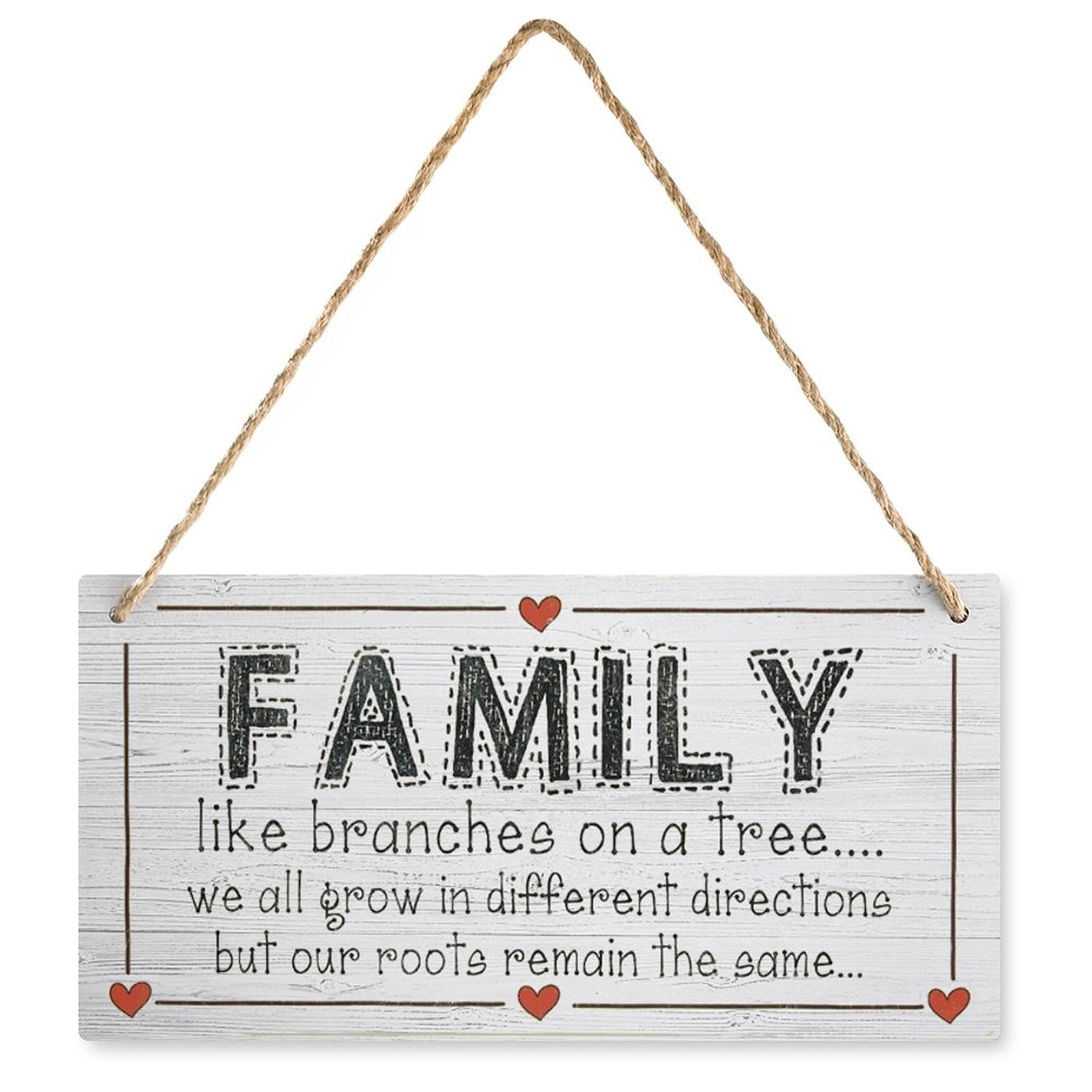 Wooden Sign Family Like Branches On A Tree We All Grow In Different ...