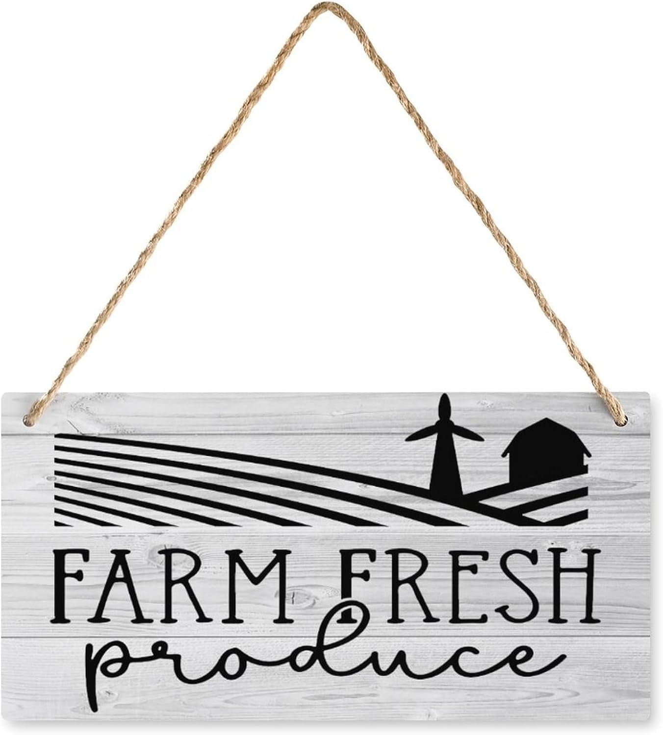 Wooden Sign For Front Door Farm Fresh Produce Wooden Sign, Rustic Home ...