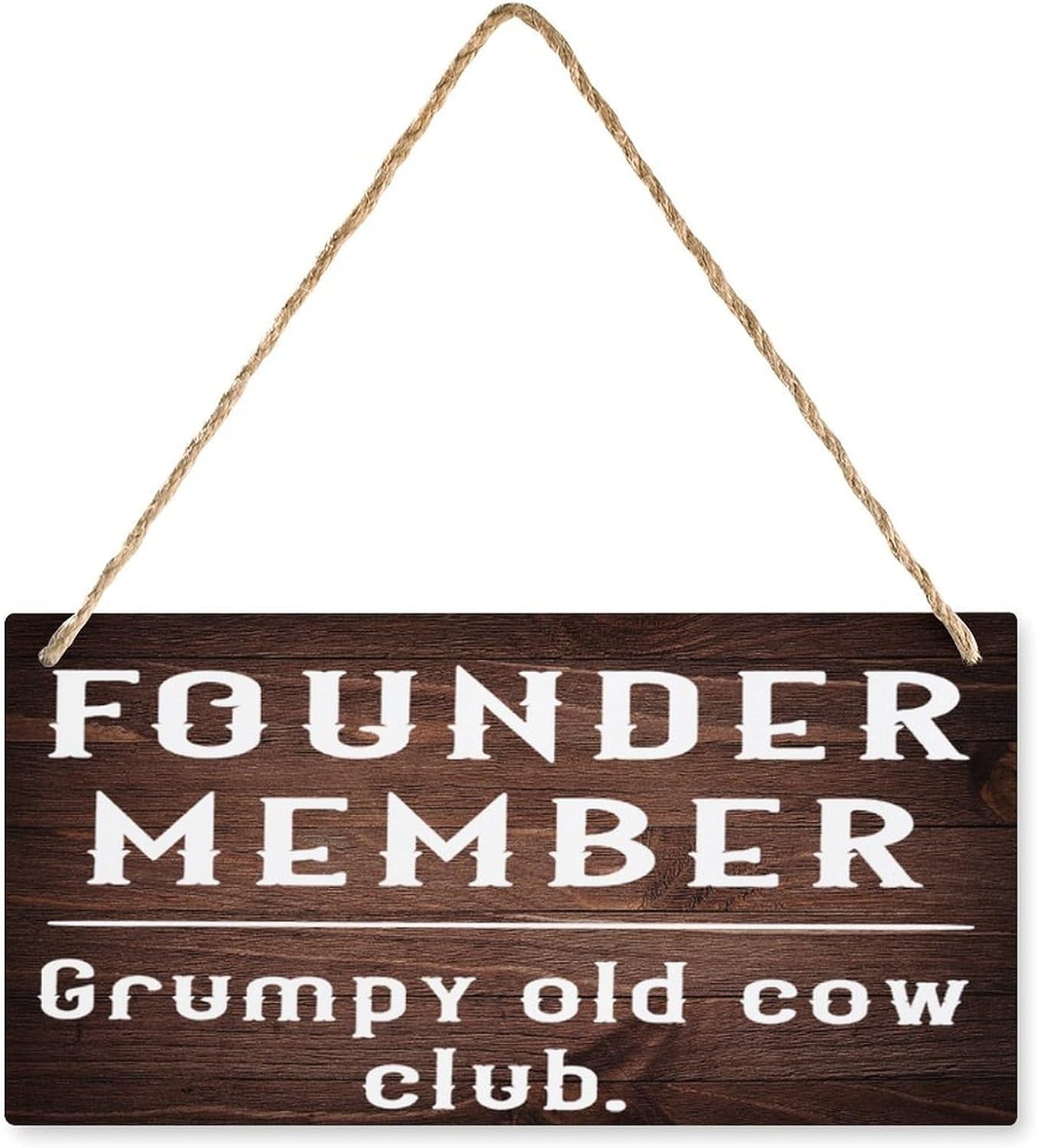 Wooden Sign For Front Door Founder Member Grumpy Old Cow Club Wood Sign ...