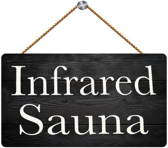 Wooden Sign For Front Door Infrared Sauna Wood Sign Spa Salon In ...