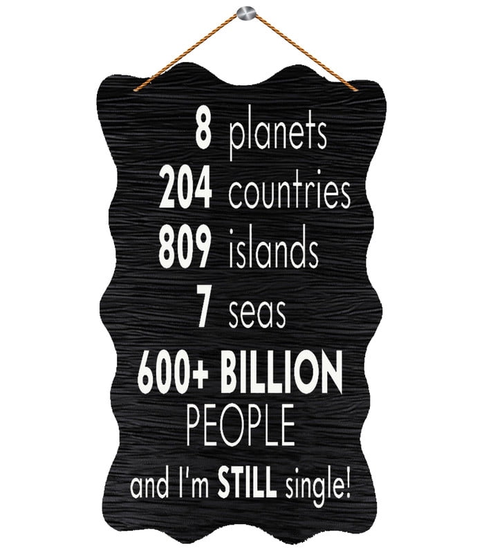 Wooden Sign For Front Door Outside 600+ Billion People And I’M Still ...