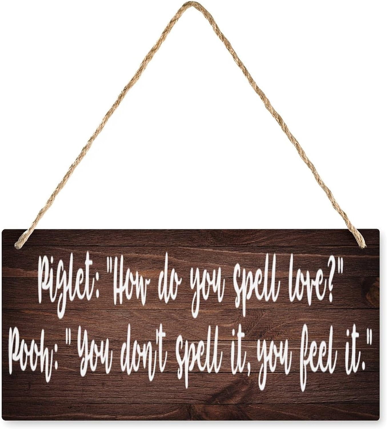 Wooden Sign For Front Door Piglet How Do You Spell Love Pooh Wood Sign ...