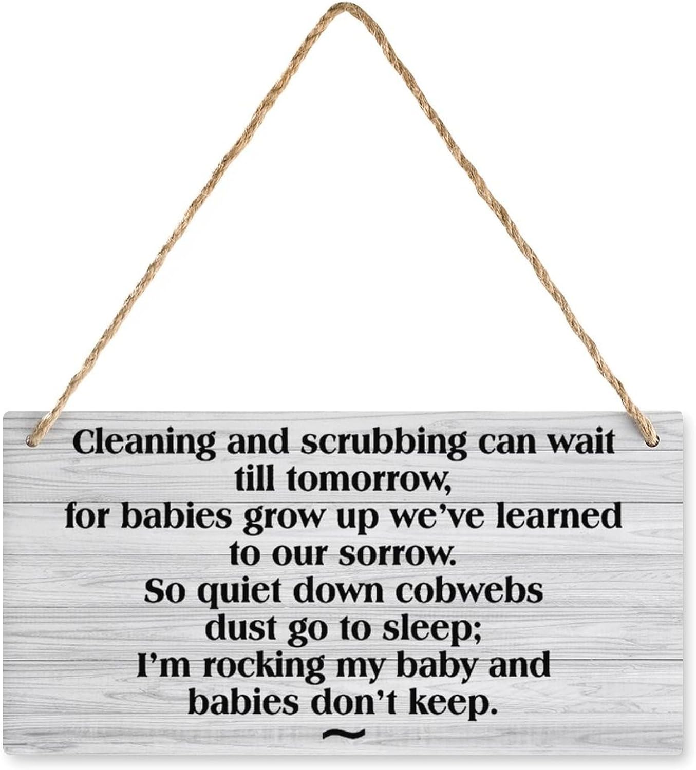 Wooden Sign For Front Door Outside Cleaning And Scrubbing Can Wait Till ...