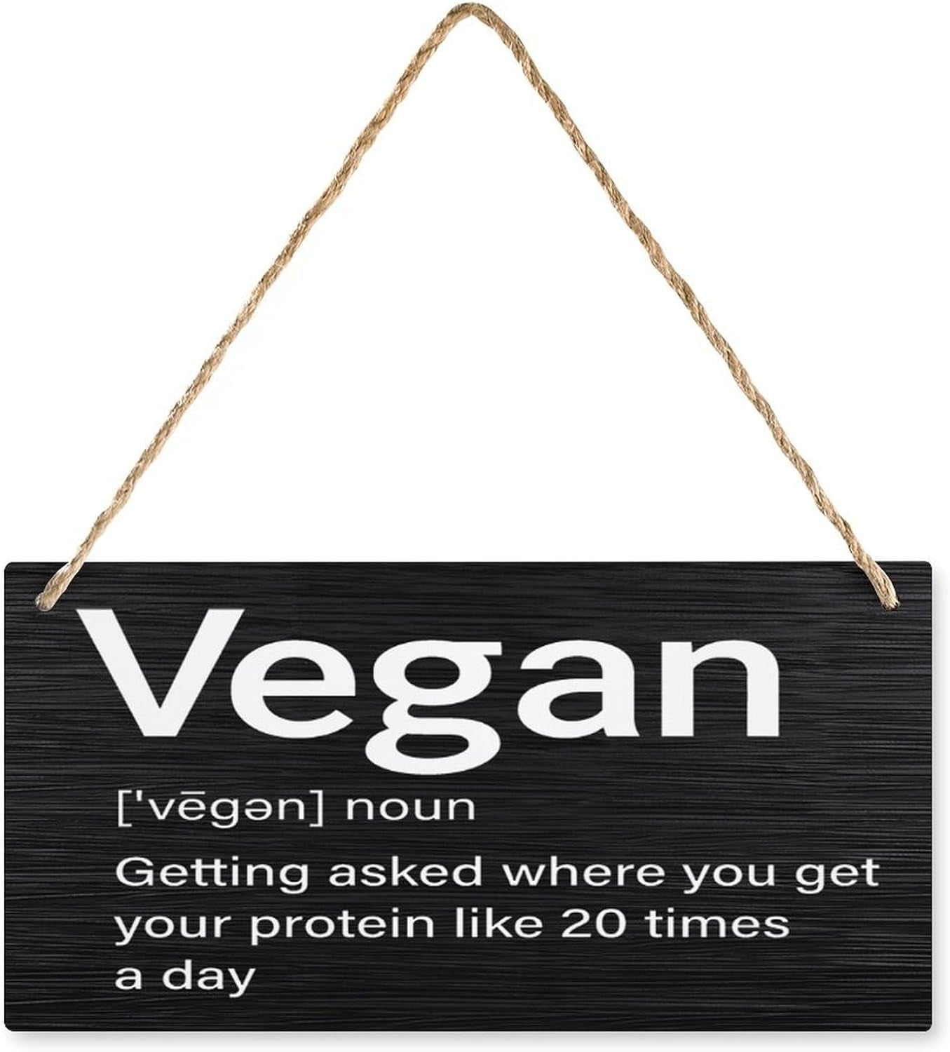 Wooden Sign Funny Vegan Definition Vegan Af Veggies Vegetarian Sign ...