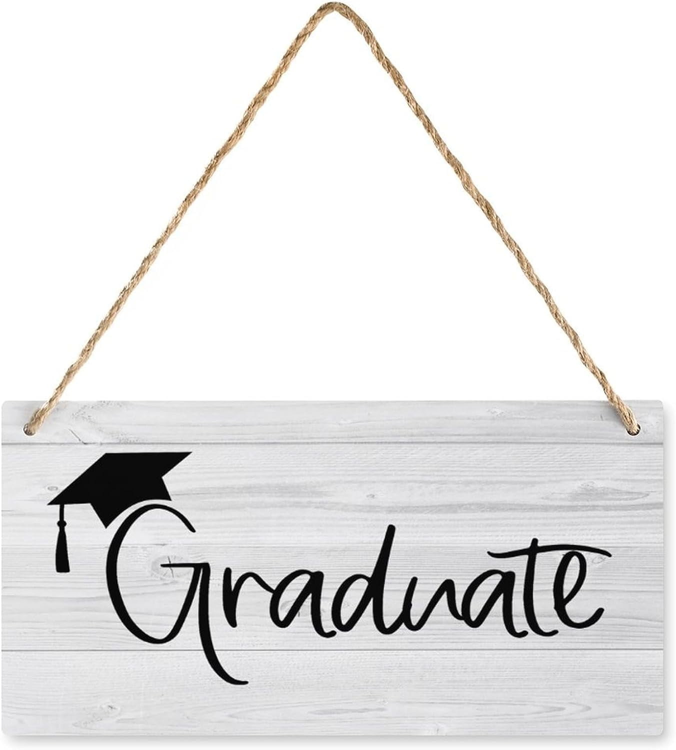 Wooden Sign Graduate With Cap - Graduation Sign Wooden Decorations Wall ...