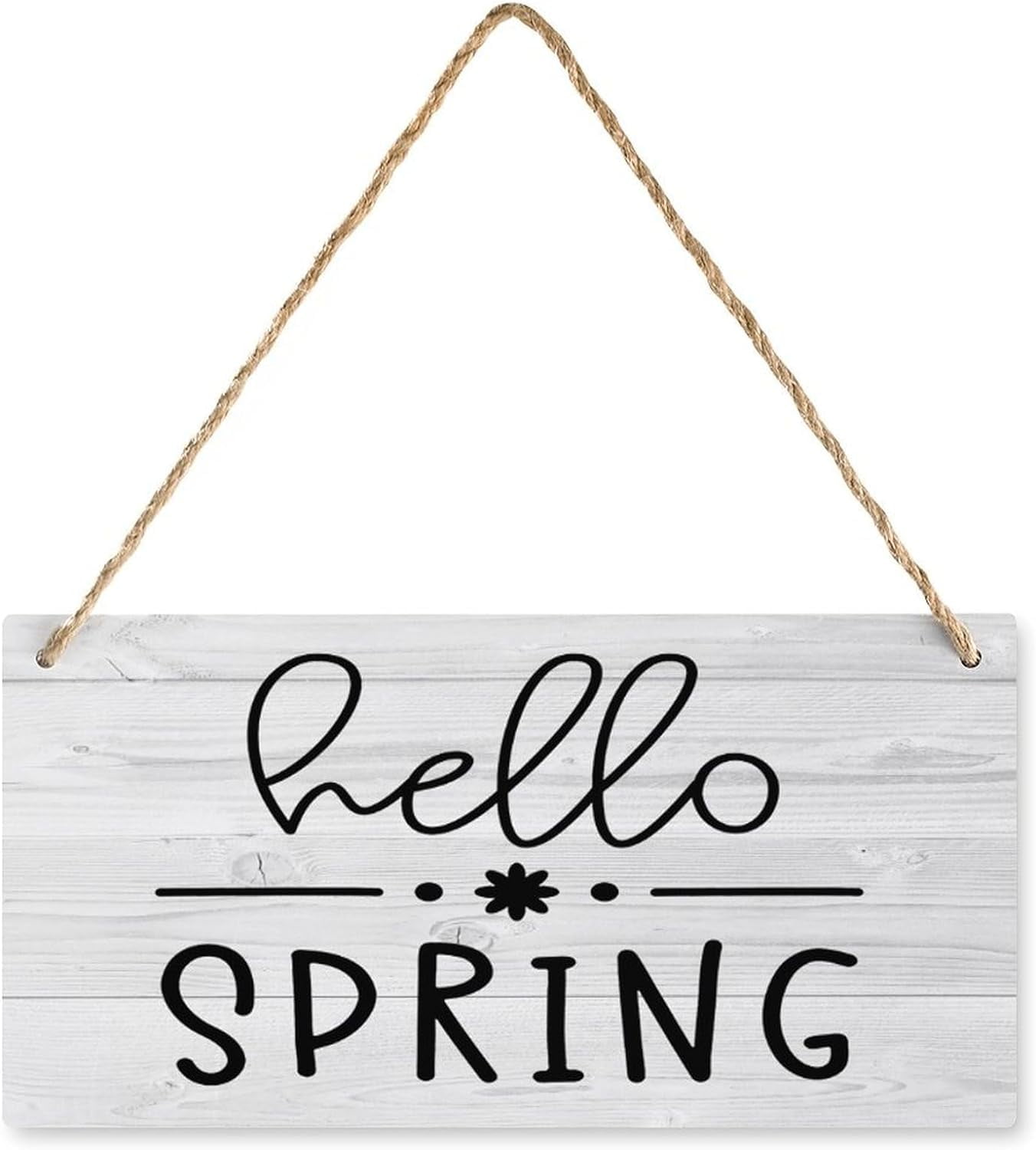 Wooden Sign Hello Spring Sign Wooden Decorations Wall Office Wood Decor ...