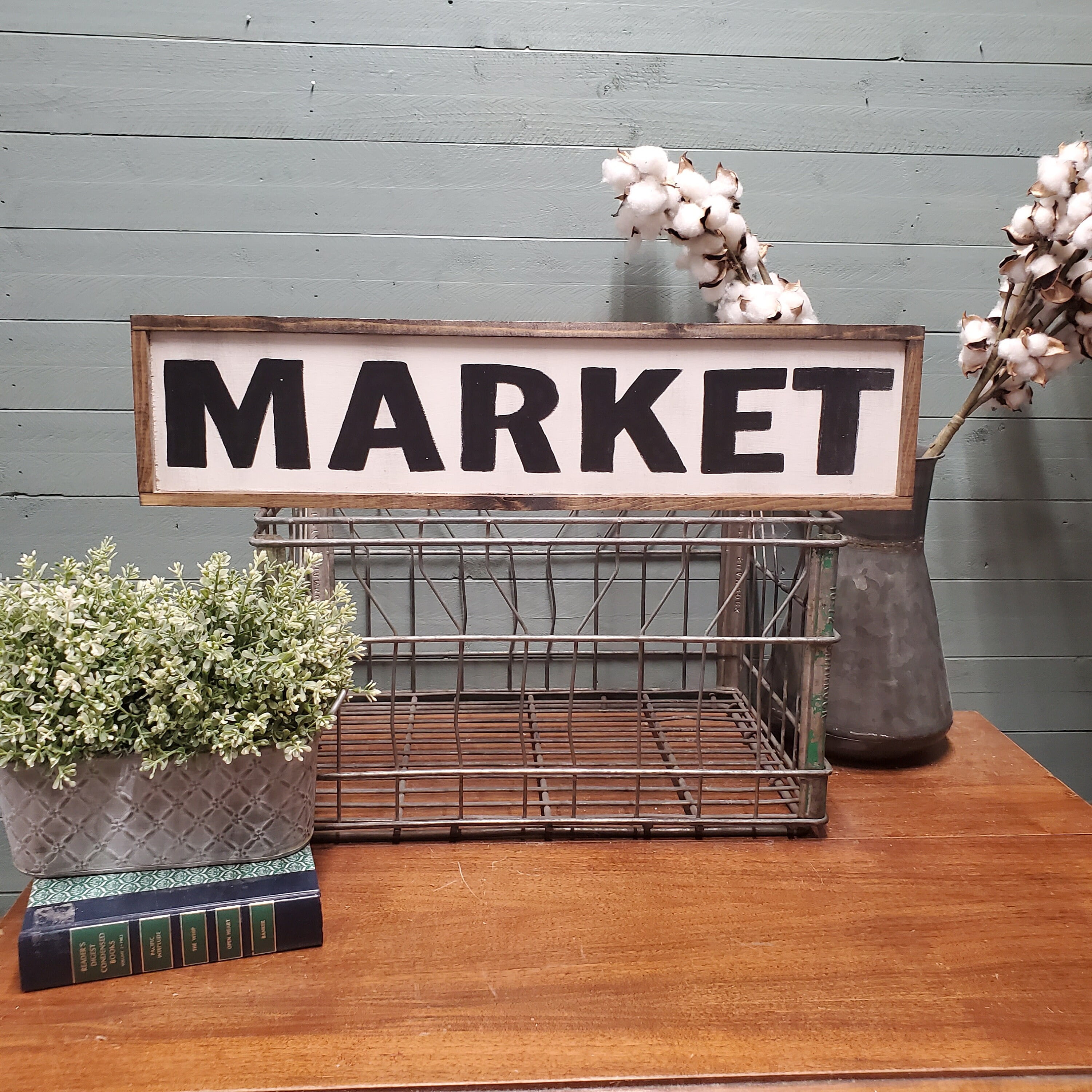 Wooden Sign Market Sign, Rustic Pantry Sign, Farmhouse Style, Farmhouse ...