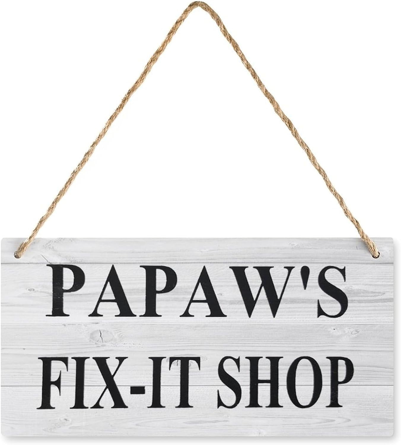Wooden Sign Papaw's Fix-It Shop Sign Wooden Decorations Wall Office ...