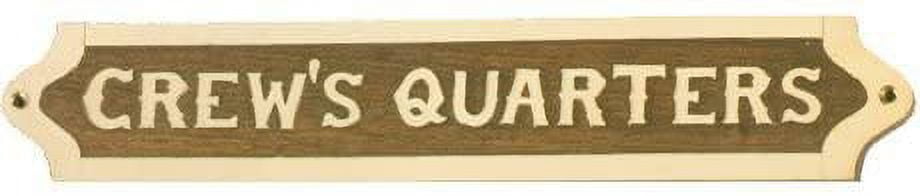 Wooden Sign Plaque Board | Crews Quarters Wooden Sign Board for Doors ...