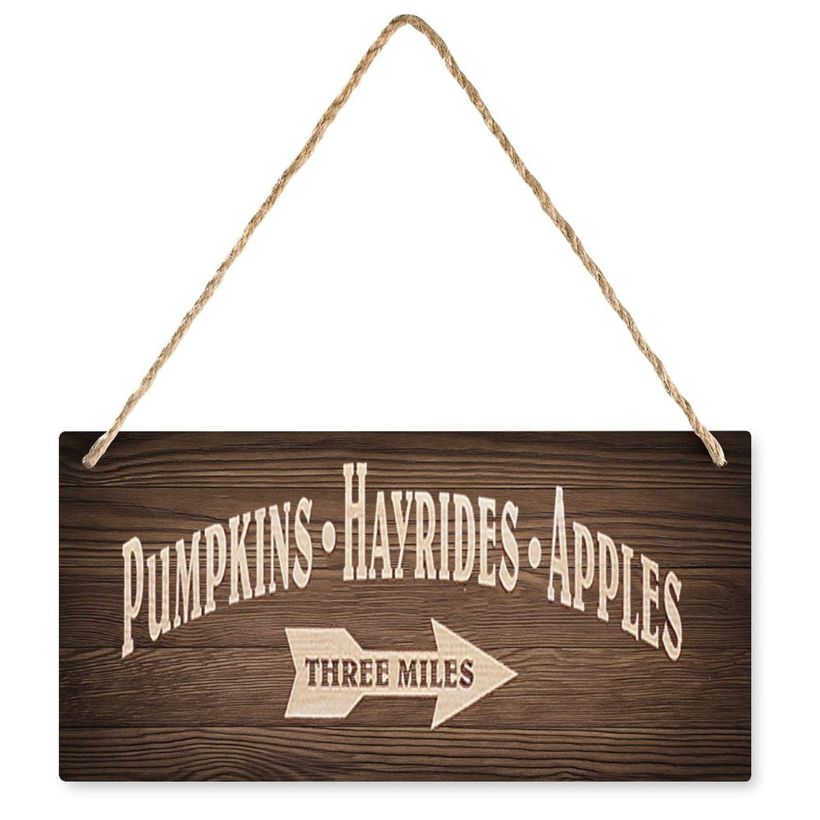 Wooden Sign Pumpkins Apples Hayrides Wood Sign Decor Home Vintage Wood ...