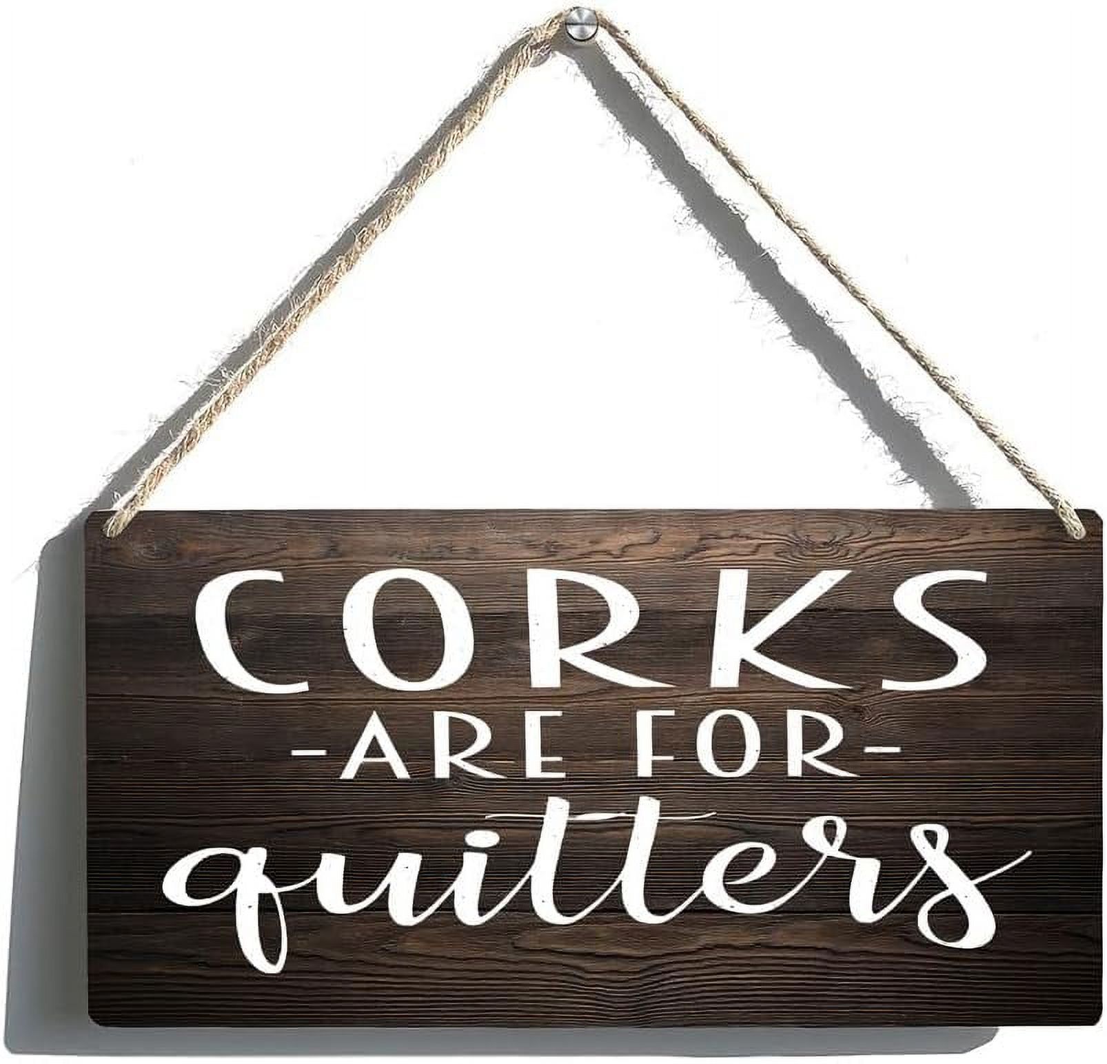 Wooden Sign Room Decorations Cork For Quitter Saying Wine Lovers Decor ...