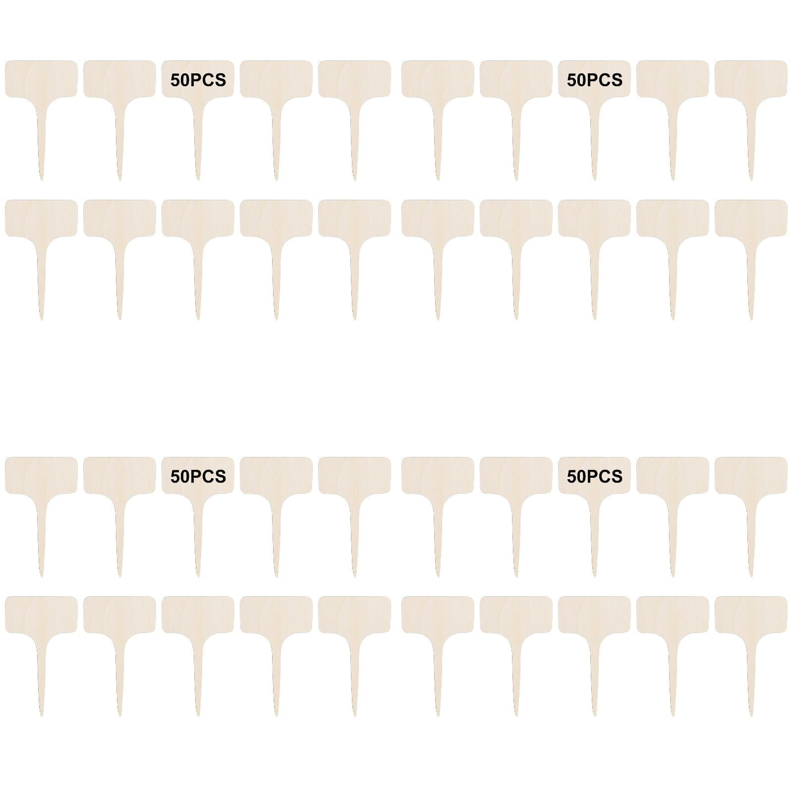 Wooden Sign T-Type Labels Wooden Marker Garden Sign Tags Garden Markers ...