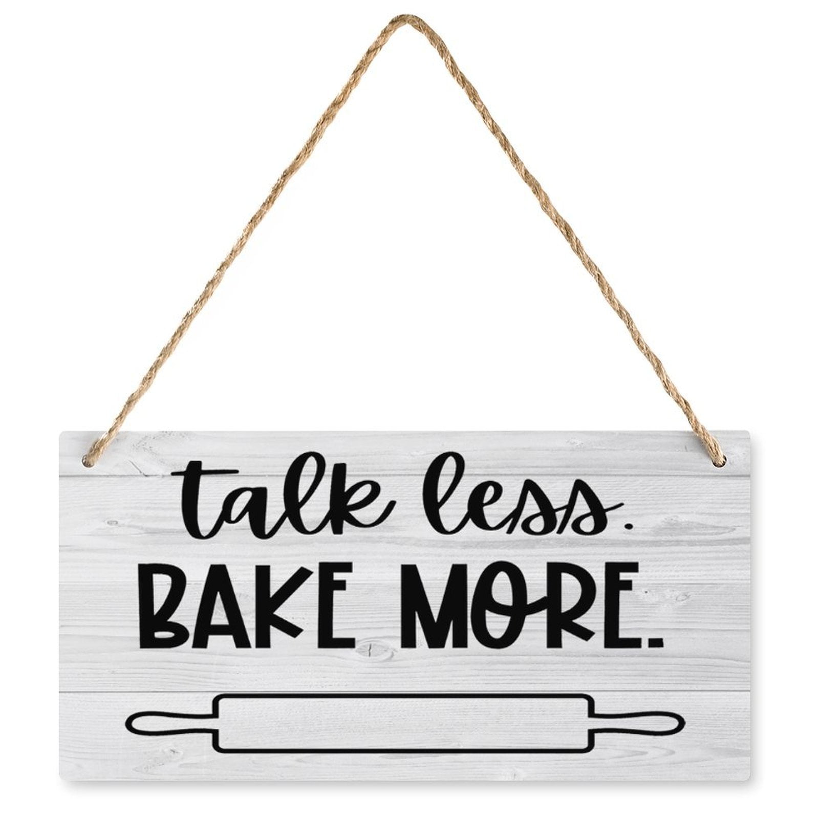 Wooden Sign Talk Less Bake More Baking Funny Kitchen Sign Wooden ...