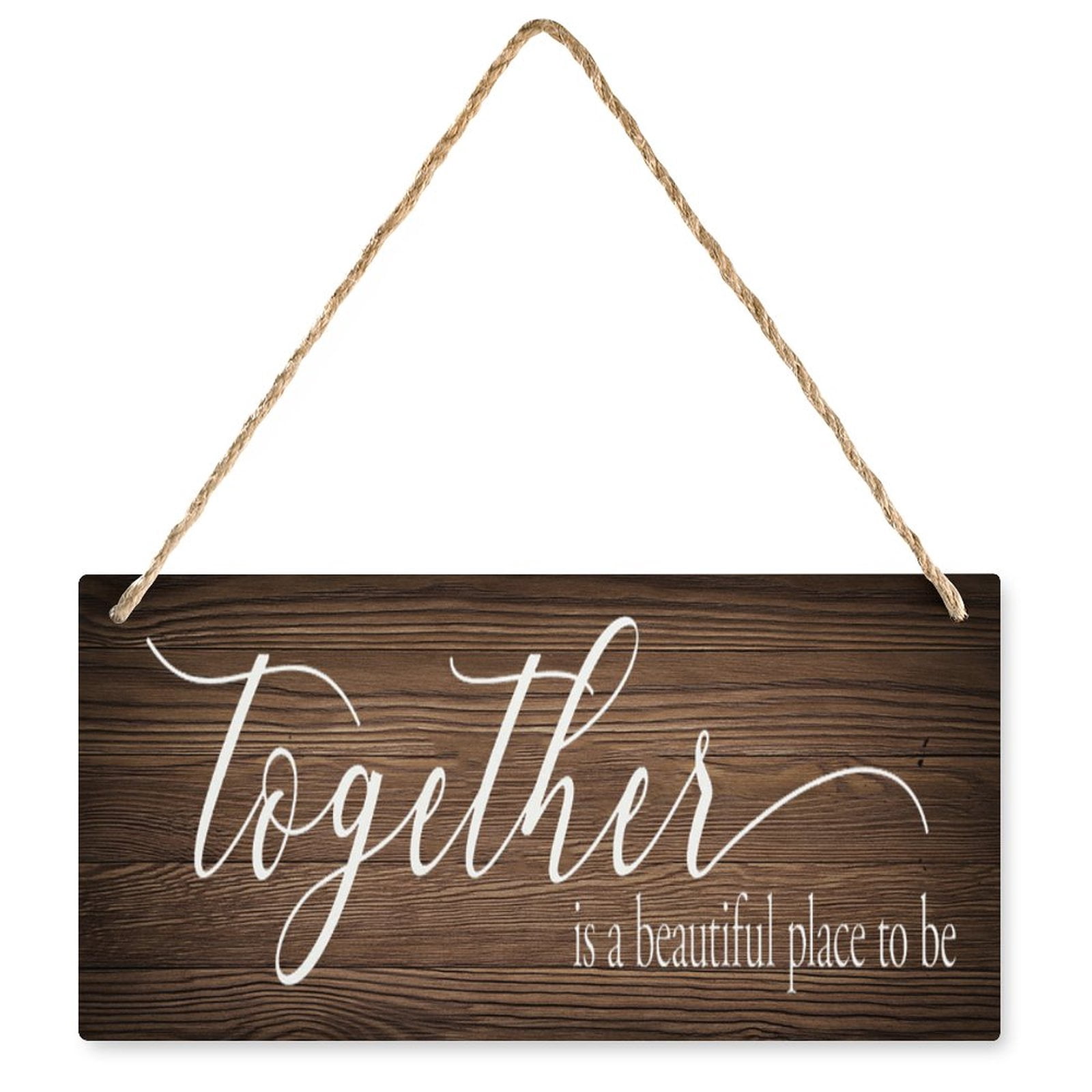 Wooden Sign Together Is A Beautiful Place To Be Wood Sign Decor Home ...