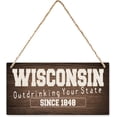 Metal Sign Wisconsin Out Drinking Your State Since 1848 Metal Sign ...