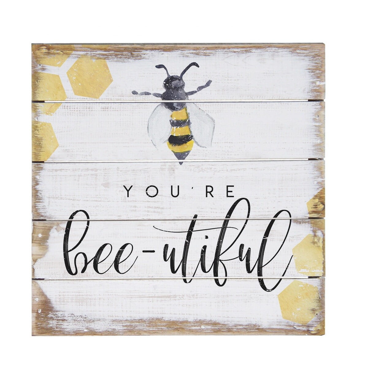 Wooden Sign You're Bee-utiful - Rustic Tin Sign- Bee Home Decor - Bee ...