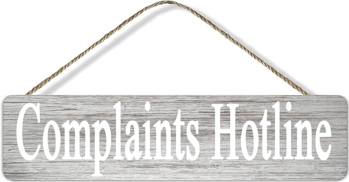 Wooden Signs For Home Decor Bathroom Complaints Hotline Kitchen Cafe ...
