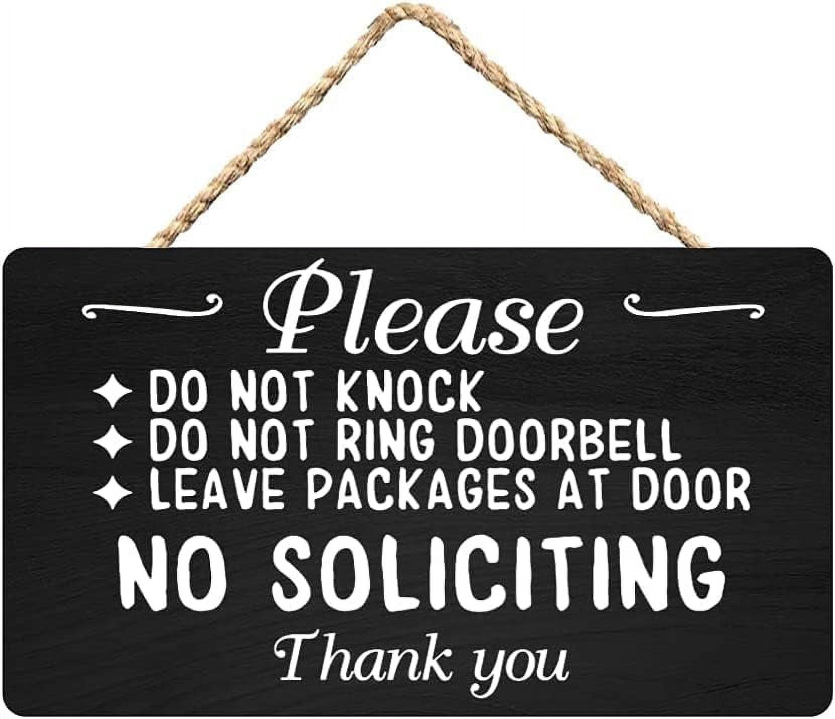 Wooden Signs/No Soliciting Sign Do Not Knock or Ring Doorbell Do not ...