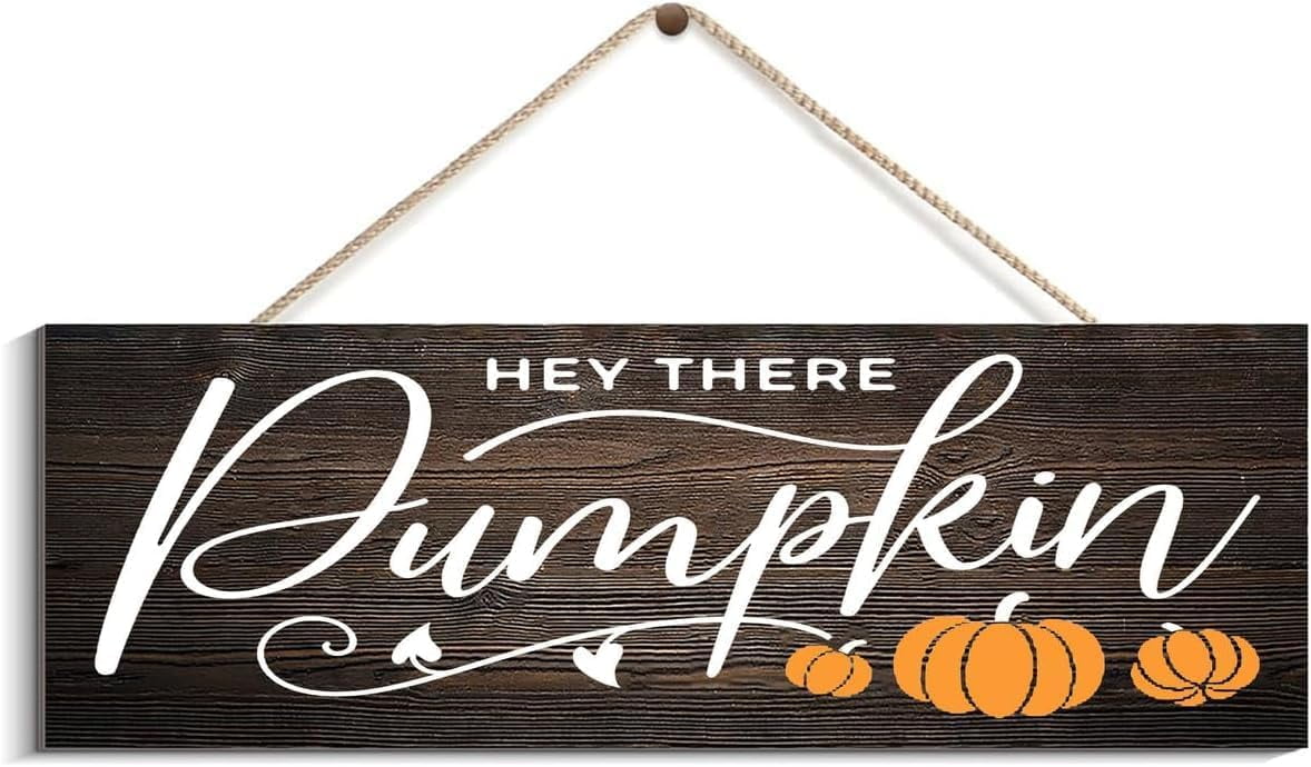 Wooden Signs With Sayings Hey There Pumpkin Sign A Fall Sign Great ...