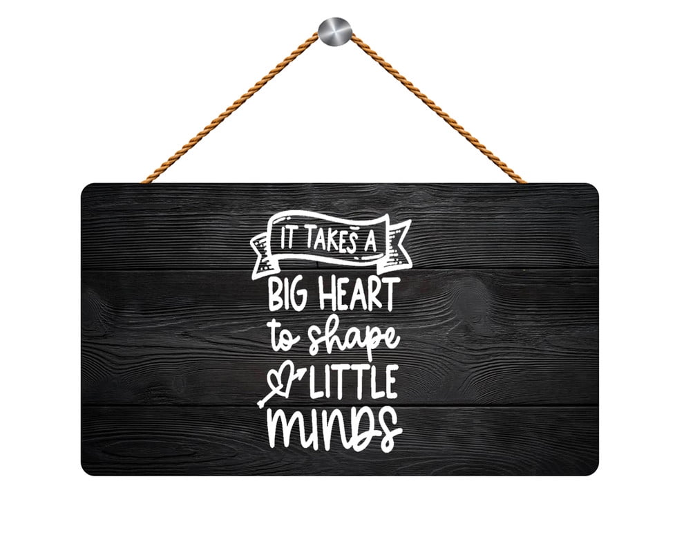 Wooden Signs Wall Hanging Plaques It Takes A Big Heart Shape Little ...