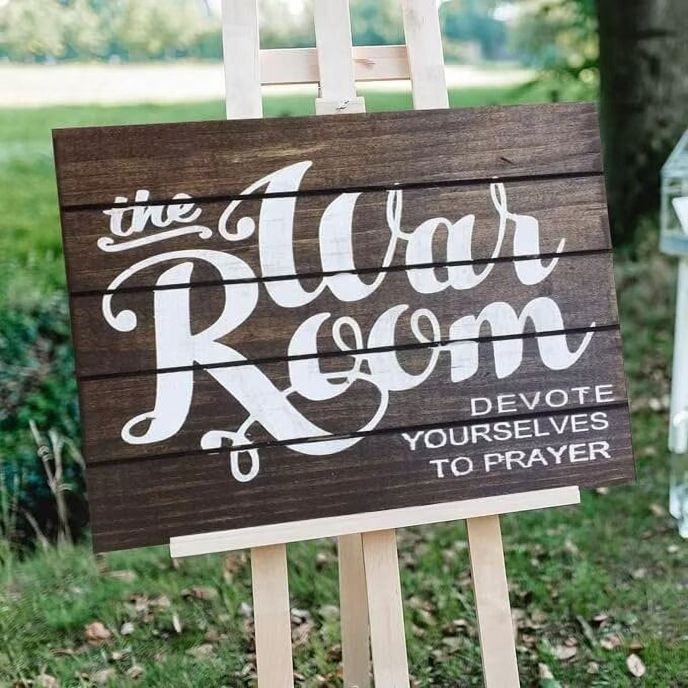 Wooden Signs/War Room Devote Yourselves To Prayer Kitchen Cafe Pub ...