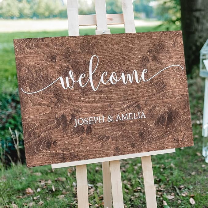 Wooden Signs/Wedding Welcome Sign - Wood Wedding Sign Kitchen Cafe Pub ...