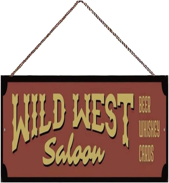 Wooden Signs/Wild West Saloon Sign Kitchen Cafe Pub Decor, Wood wal Art ...