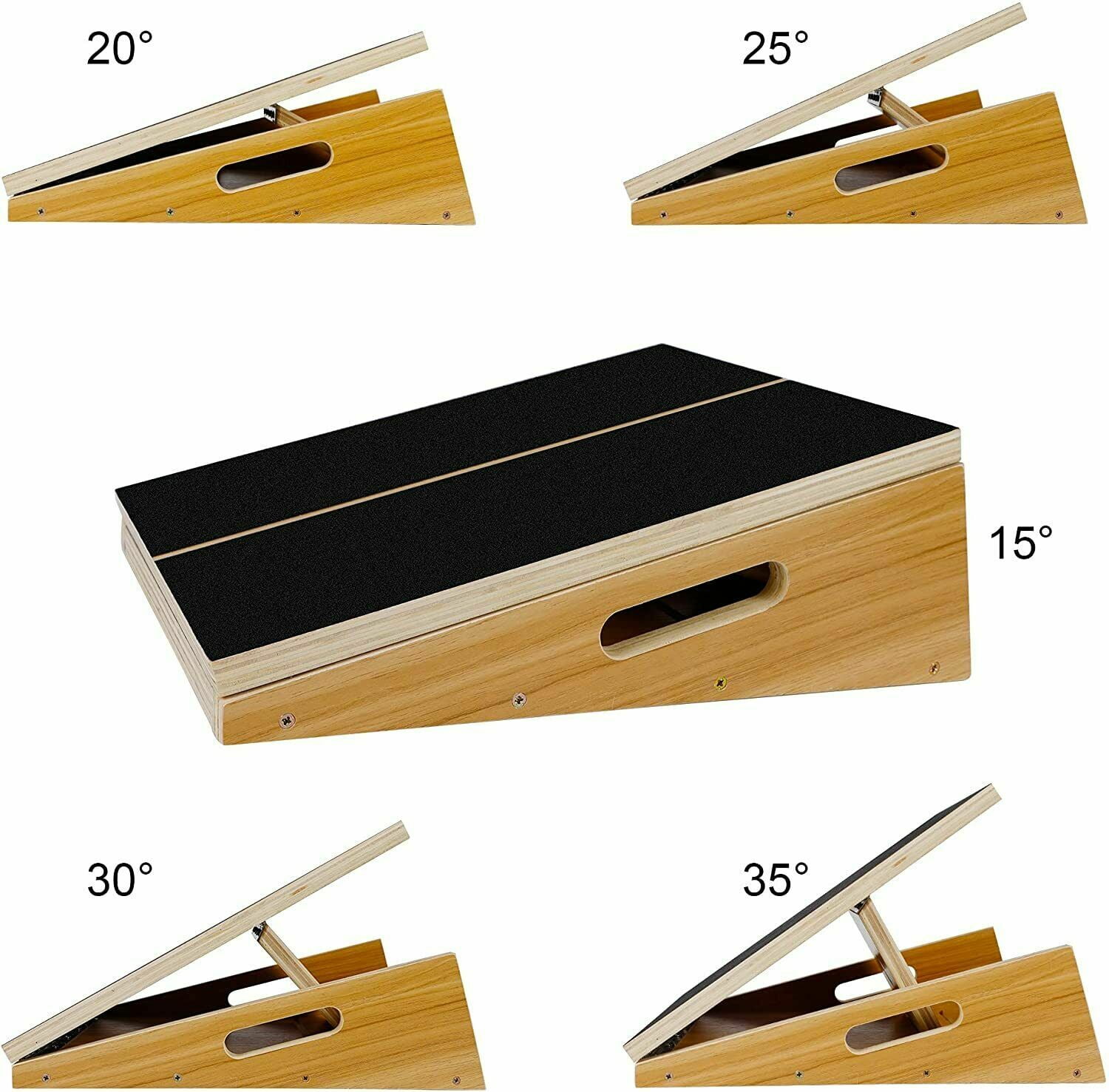 Wooden Slant Exercise Board With Adjustable Incline And Non-Slip ...