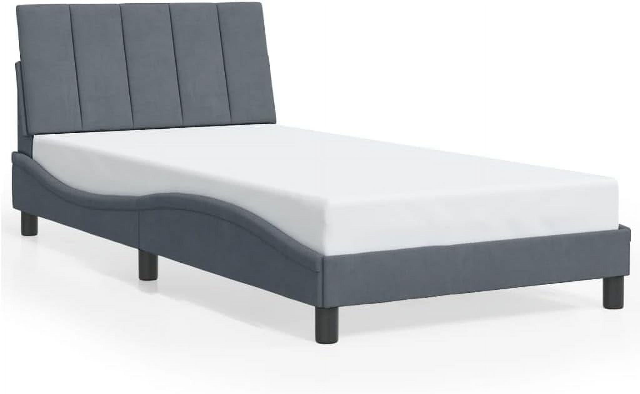 Wooden Slat Bed Frame Modern Platform Bed Wooden Slats Strong Bed ...