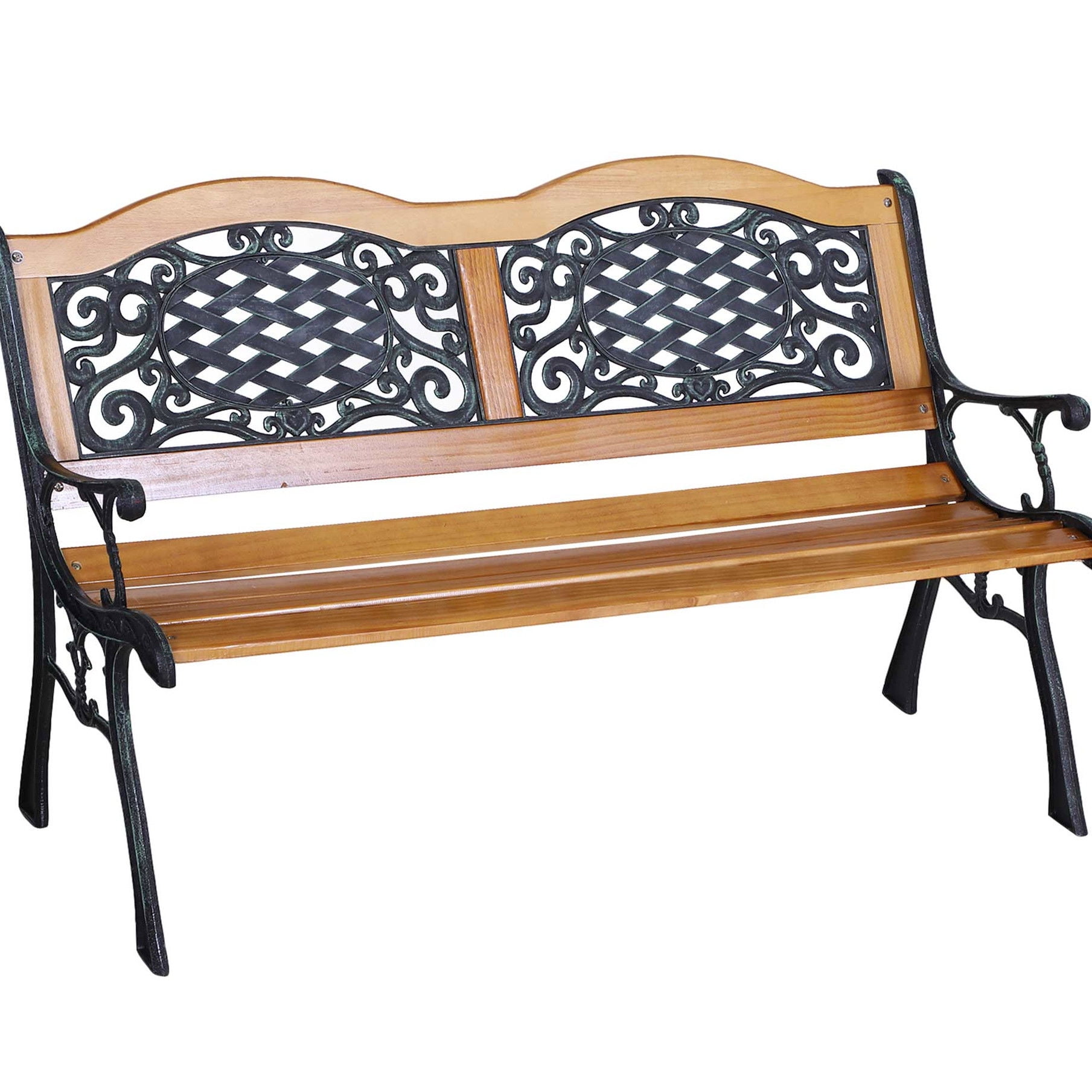 Wooden Slat Seat Bench+Cooling Effect"-"Hot Summer Backyard+Stay ...