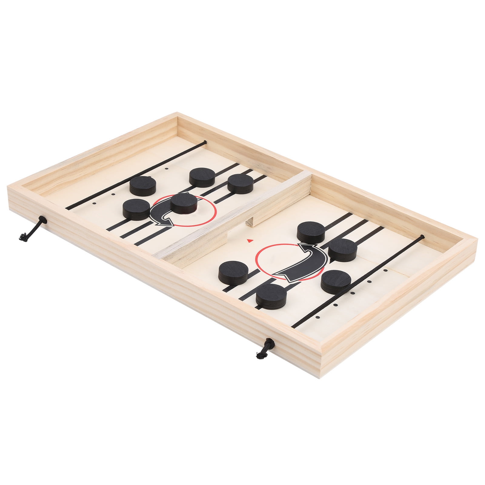 Wooden Slingshot Game, Portable Fast Puck Battle Board with Elastic ...