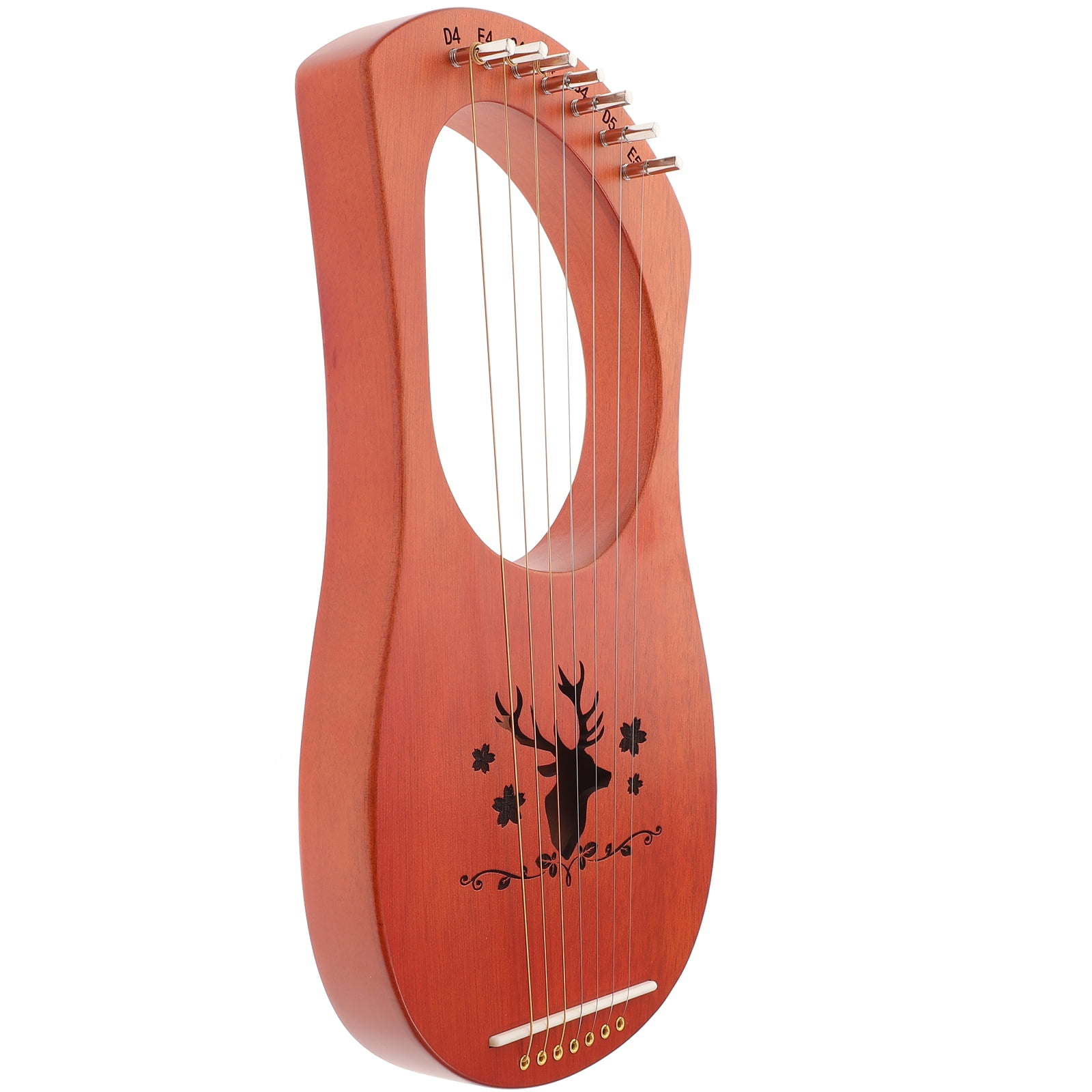 Wooden Small Lyre Harp Musical Instruments Stringed Light Brown ...