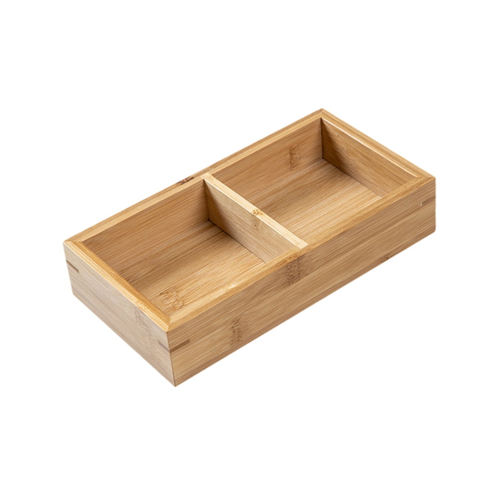 Wooden Snack Serving Tray Rectangular Fruit Tray Food Container Square ...