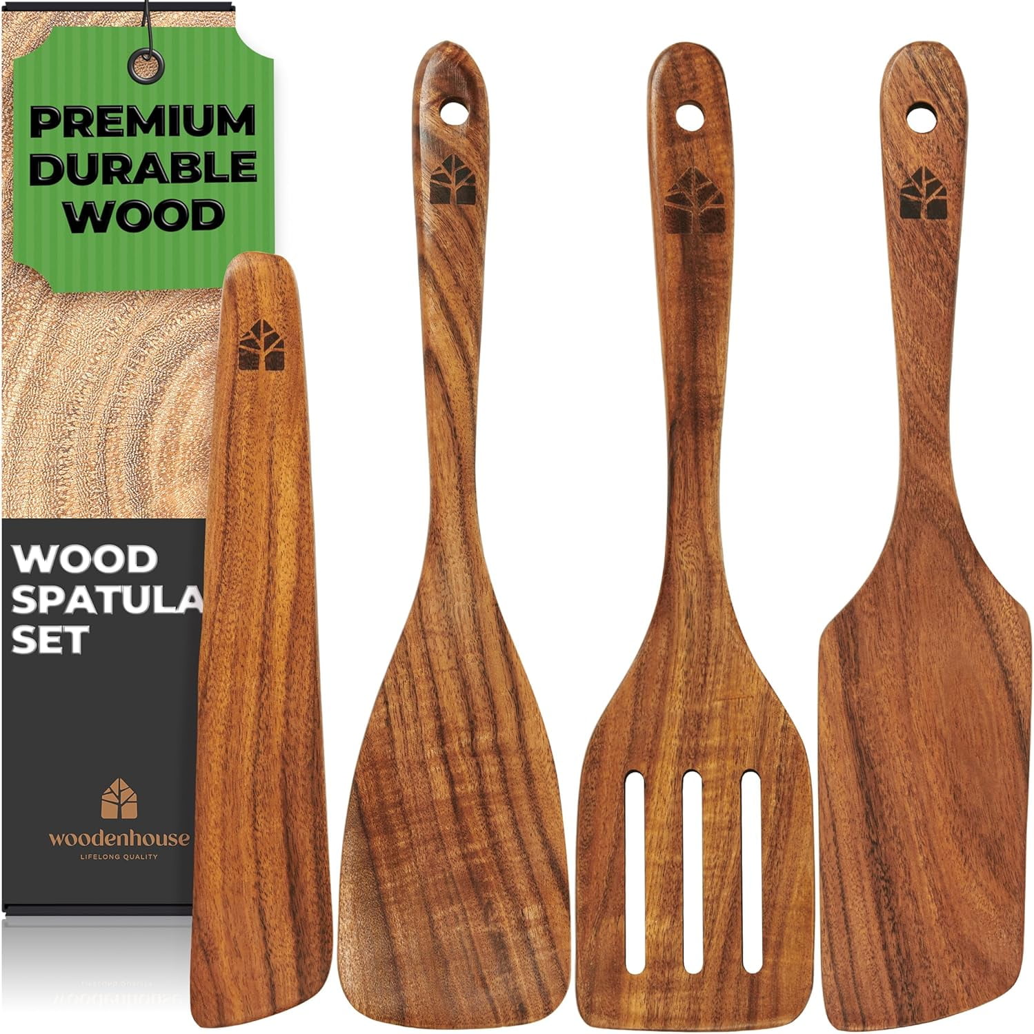Wooden Spatula for Cooking, Teak Spatulas for Kitchen Use - Wooden ...