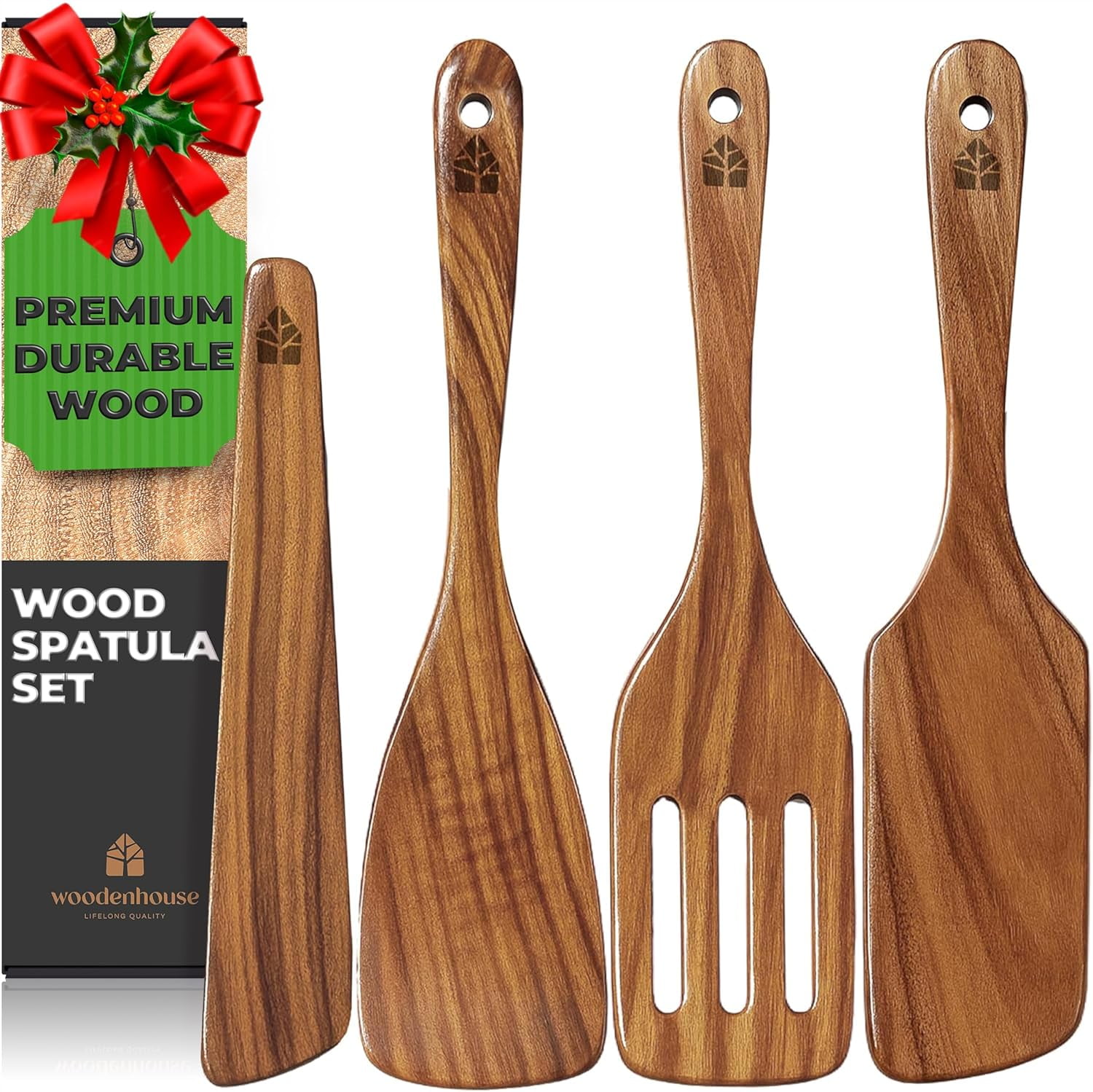Wooden Spatula for Cooking, Teak Spatulas for Kitchen Use - Wooden ...