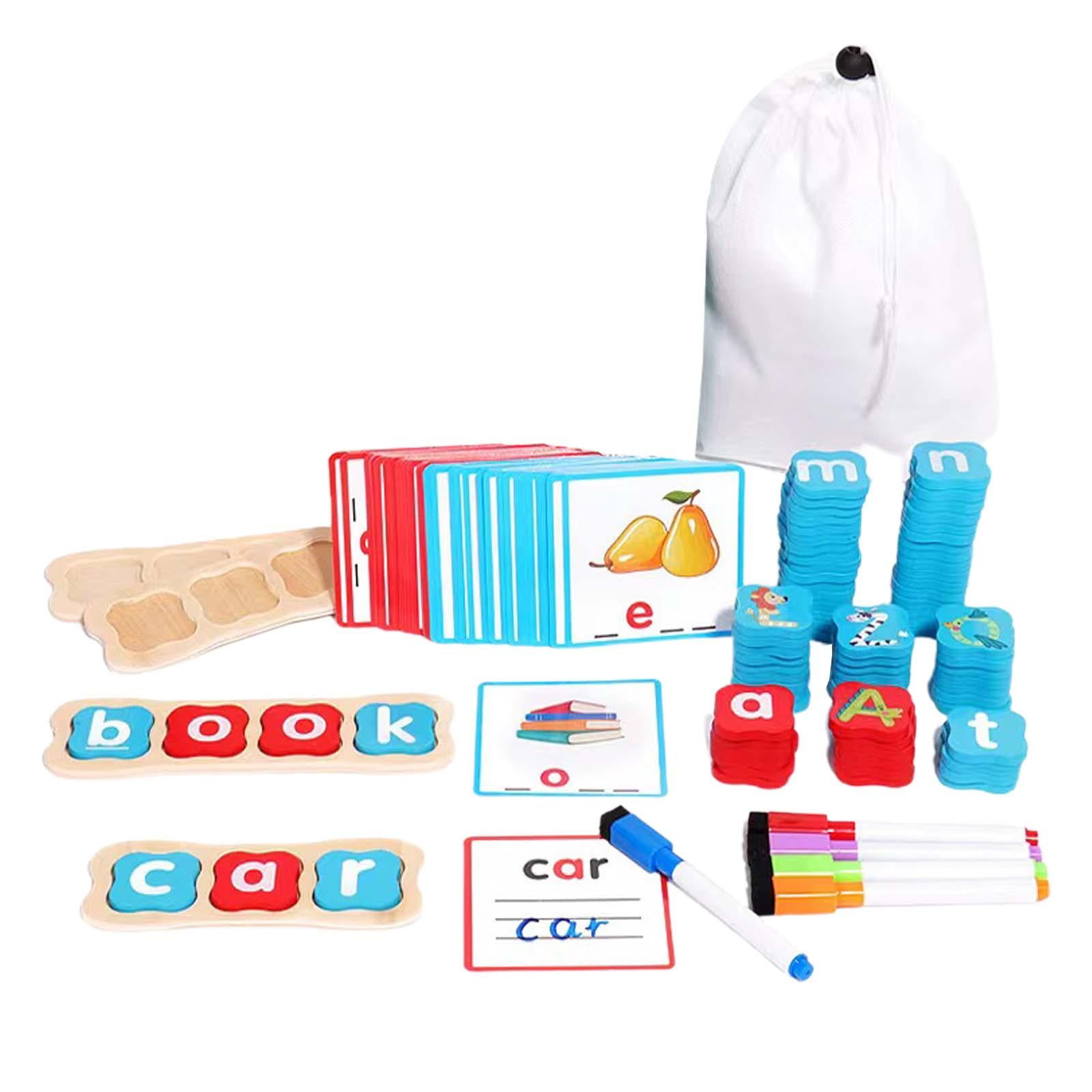 Wooden Spelling Games Improve Language Skills Matching Letter Game for ...