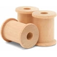 Wooden Spools 1-1/8 x 7/8-inch Pack of 500 Splinter-Free, Birch Wood ...