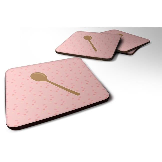 Wooden Spoon Pink Foam Coasters - Set of 4 - Walmart.com