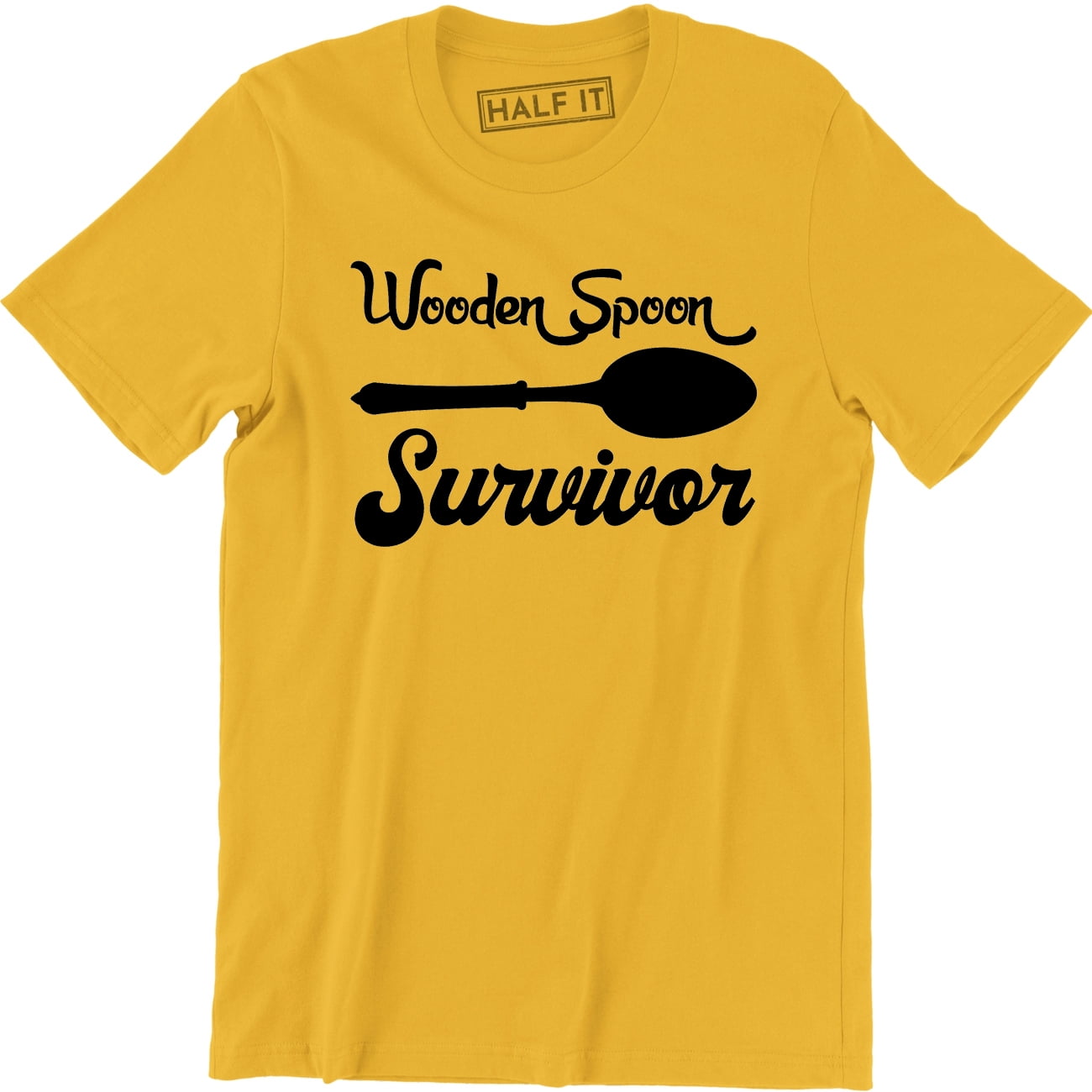 Wooden Spoon Survivor Funny Humour Joke College Cool Student Slogan ...