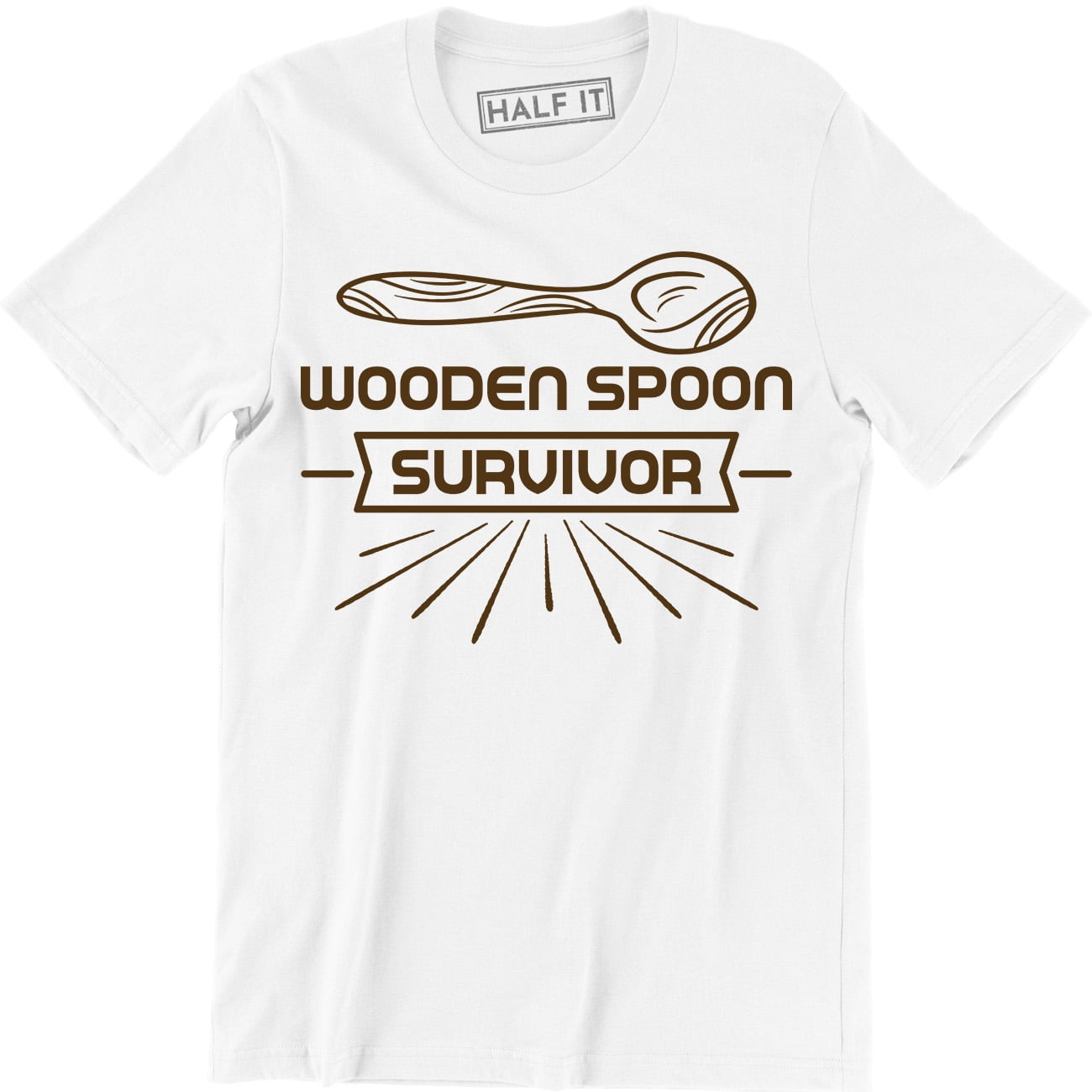 Wooden Spoon Survivor Funny Humour Joke College Cool Student Slogan ...