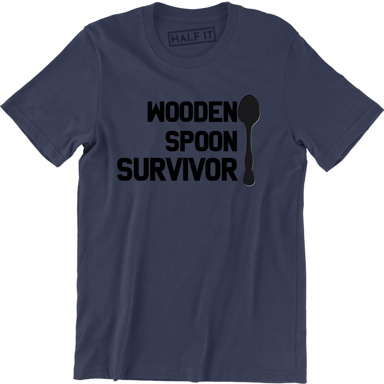 Wooden Spoon Survivor Funny Humour Joke College Cool Student Slogan ...