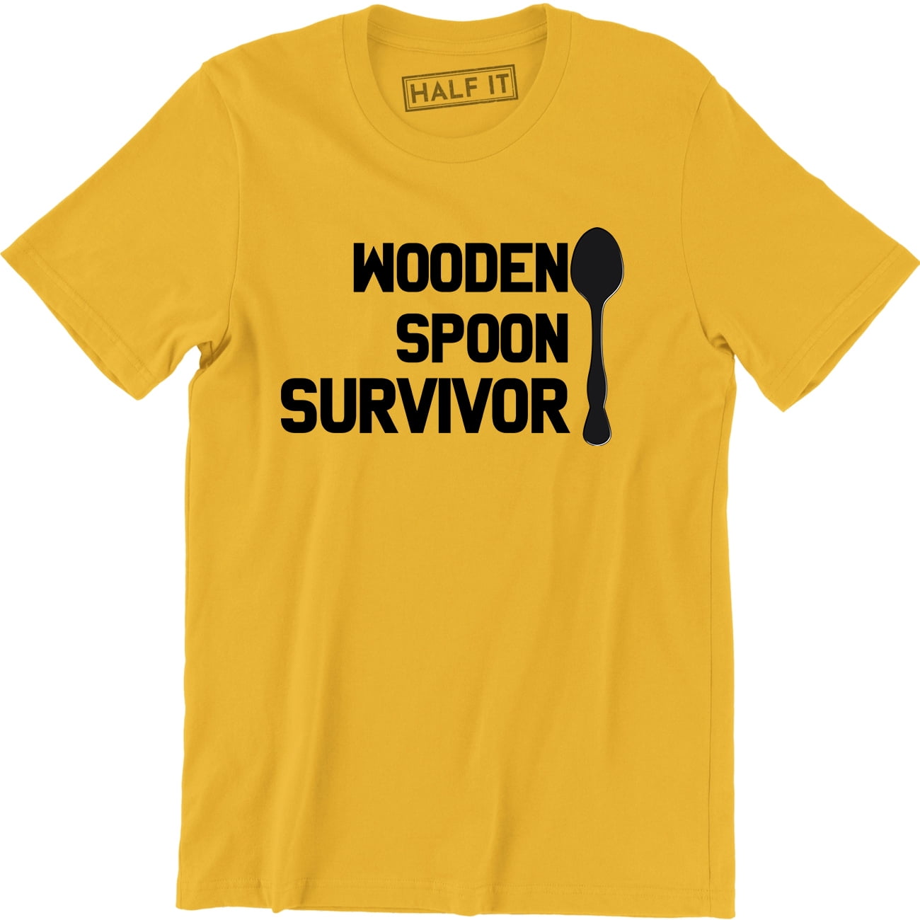 Wooden Spoon Survivor Funny Humour Joke College Cool Student Slogan ...